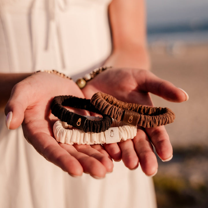 Cacao — The Piña Everyday Hair Tie™ 3 Pack – Piña Designs